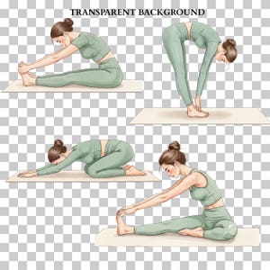 Watercolor Yoga Clipart Bundle | Meditation & Self Care | Relaxation ...