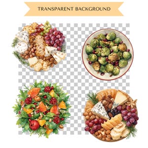 Watercolor Food Clipart 374PNG- Lunch Breakfast Dinner Clipart, Food ...