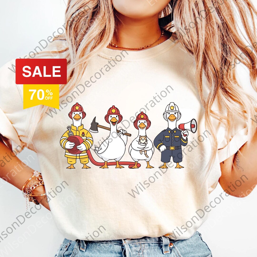 Firefighter Goose Png, Simple Fireman Png, Geese Digital, Firemen Png ...