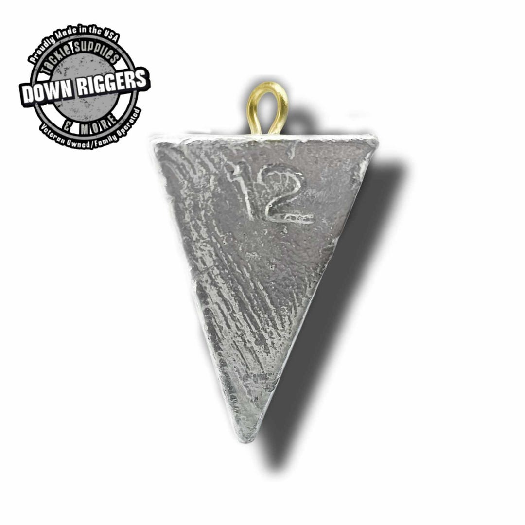 12oz Pyramid Sinkers: up to 10pk/7.5lbs | Handcrafted by Down Riggers ...