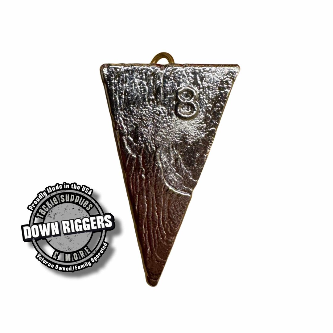 8oz Pyramid Sinkers: up to 12pk/6lbs Handcrafted by Down Riggers Tackle ...