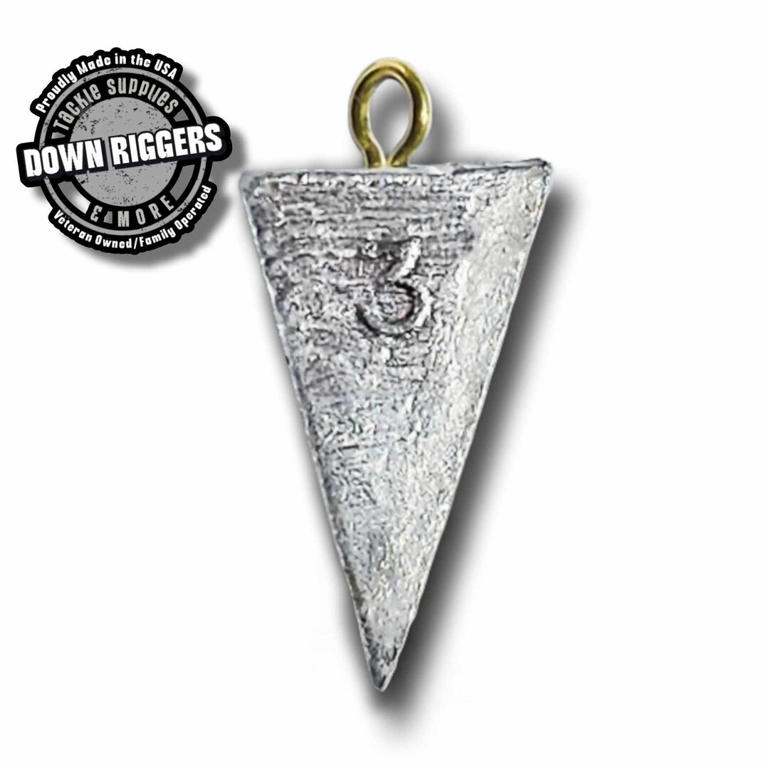 3oz Pyramid Sinkers: up to 40pk/7.5lbs | Handcrafted by Down Riggers ...