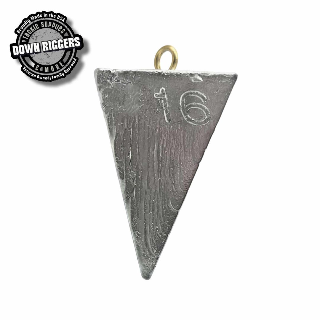 16oz Pyramid Sinkers: up to 8pk/8lbs | Handcrafted by Down Riggers ...