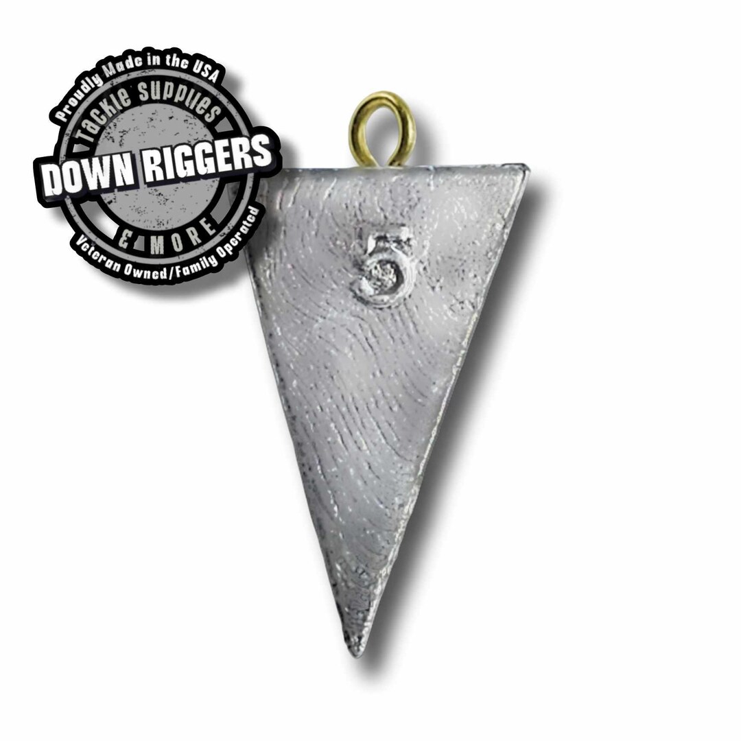 5oz Pyramid Sinkers: up to 25pk/7.81lbs Handcrafted by Down Riggers ...
