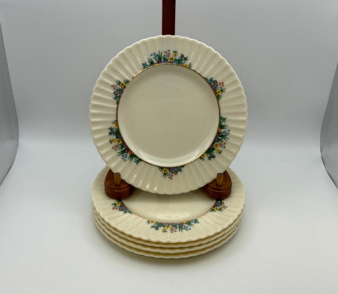 Set of 5 Lenox RUTLEDGE Bread & Butter Appetizer Plates Made in USA - Etsy