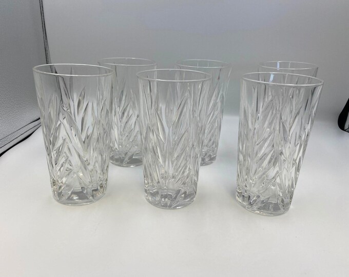 Set of 6 Gorham Crystal STAR BLOSSOM Highballl Glasses 5 3/4" - Etsy