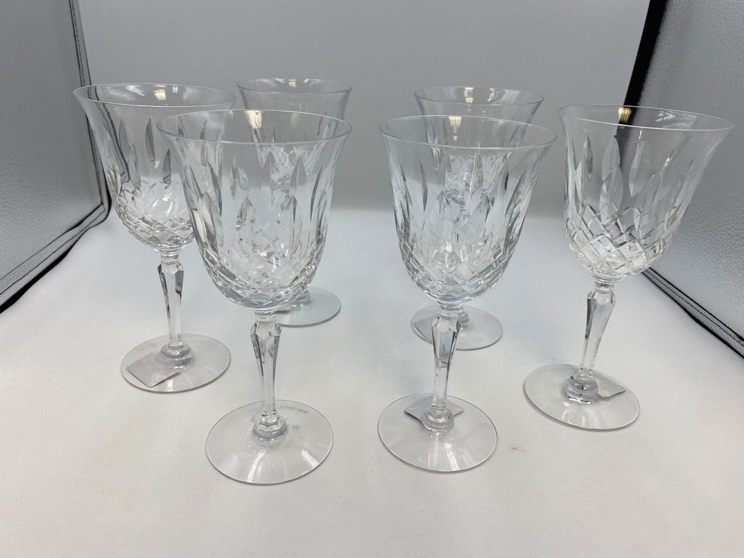 Set of 6 Tiffin / Franciscan Crystal ELYSE Goblets / Glasses - Etsy