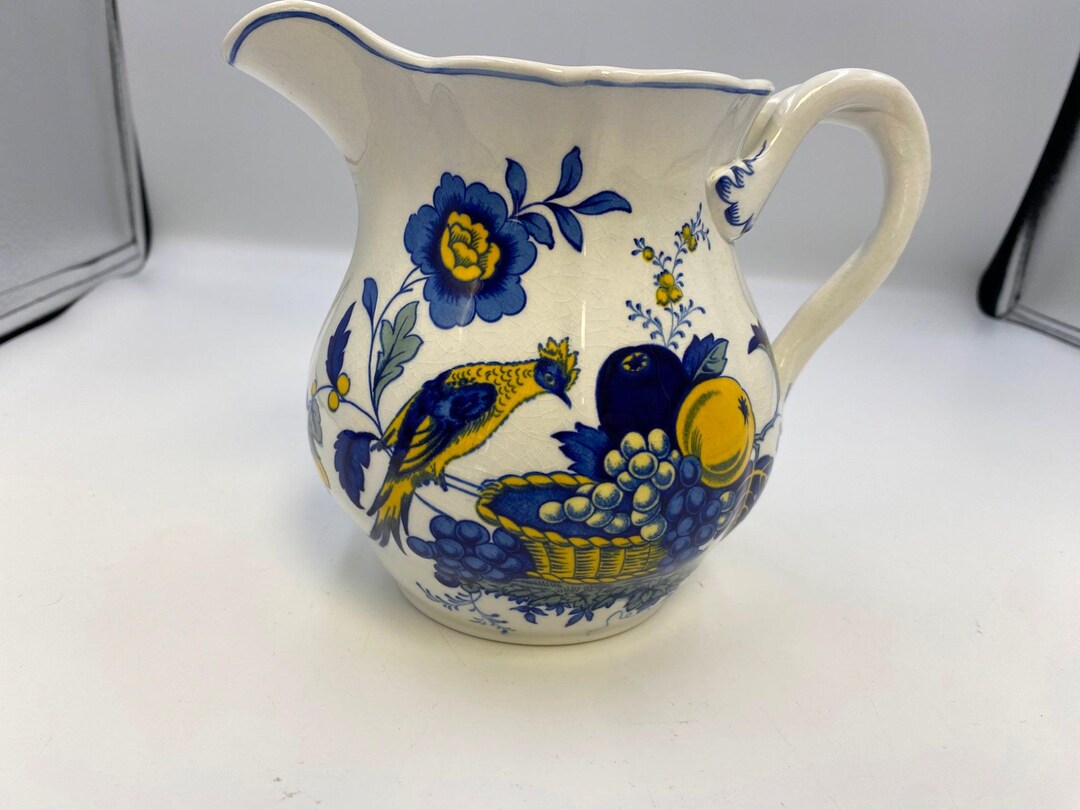 Spode BLUE BIRD Pitcher 5 3/4" England Fine Stone - Etsy