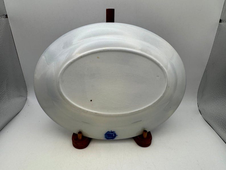 Antique Grindley SHANGHAI Flow Blue 10" Oval Serving Platter - Etsy