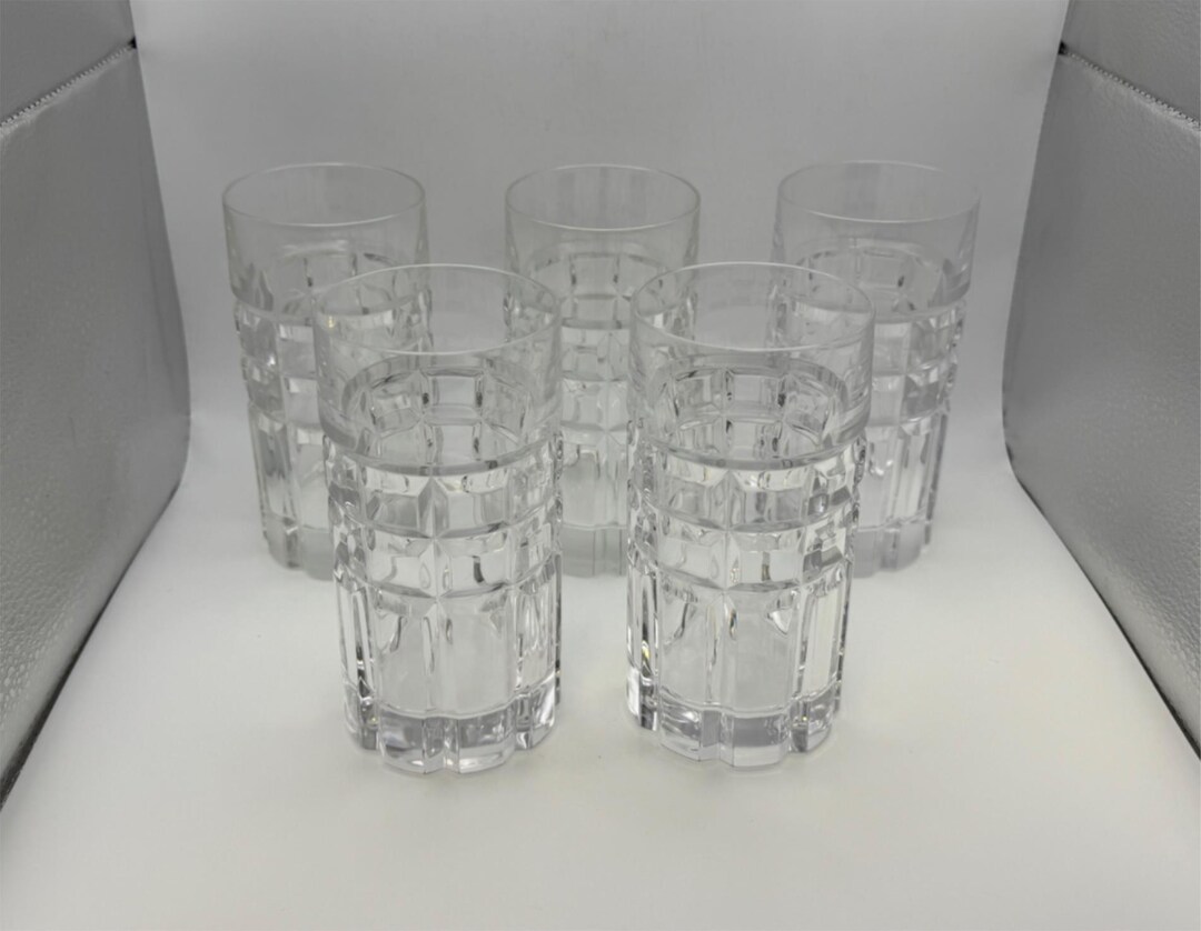 Set of 5 Miller Rogaska Cut Crystal Heavy Highball Glasses - Etsy