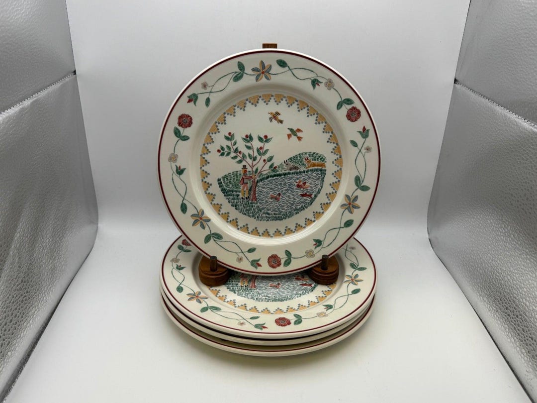 Set of 4 Villeroy & Boch AMERICAN SAMPLER Salad Plates - Etsy
