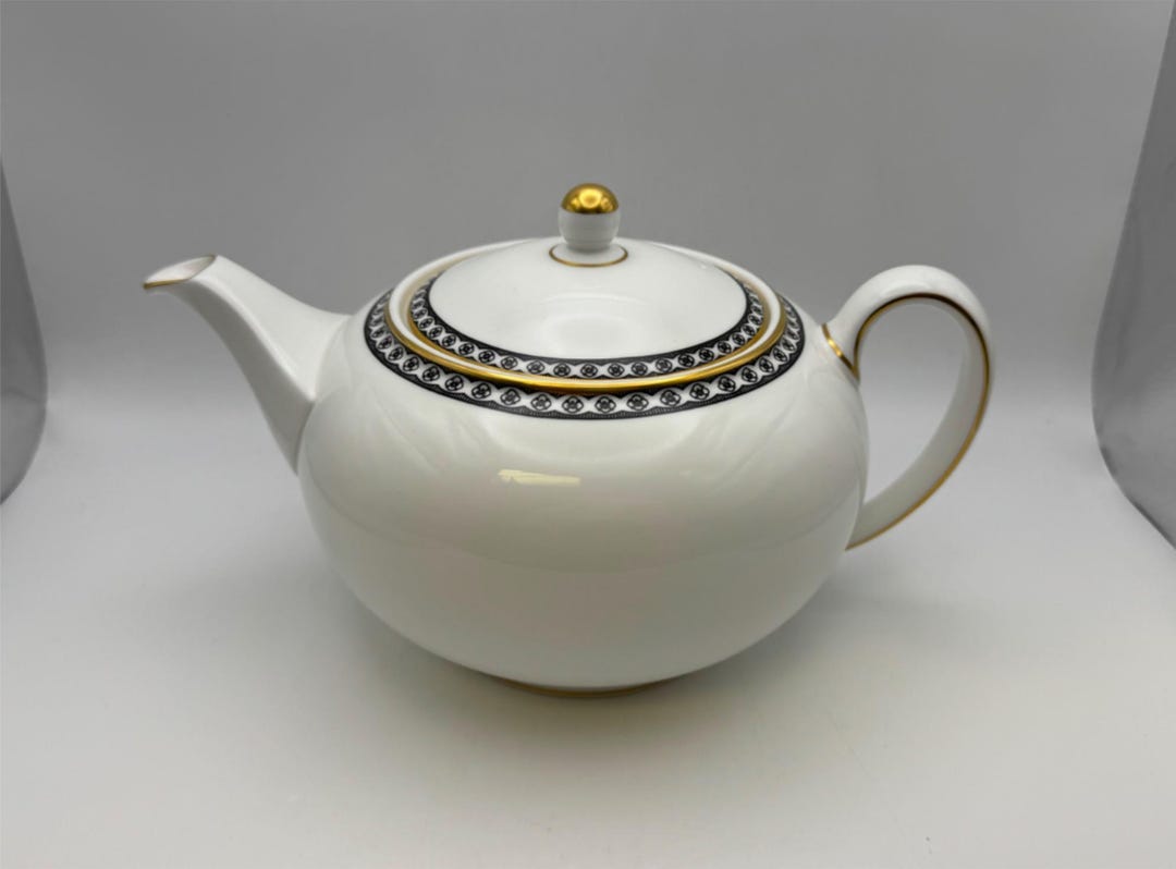 Wedgwood Bone China ULANDER BLACK Teapot With Lid - Etsy