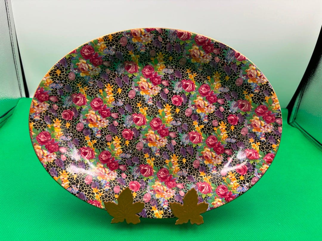 Royal Winton Grimwades HAZEL CHINTZ Oval Serving Platter Vintage ...