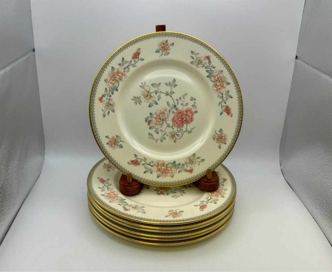 Set of 7 Minton Bone China JASMINE Salad Plates - Etsy