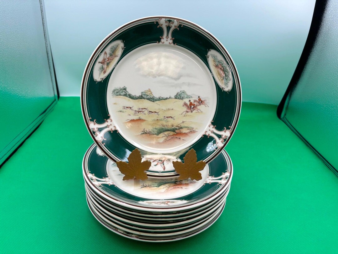 Set of 8 Noritake Keltcraft Ireland PURSUIT Salad Plates - Etsy