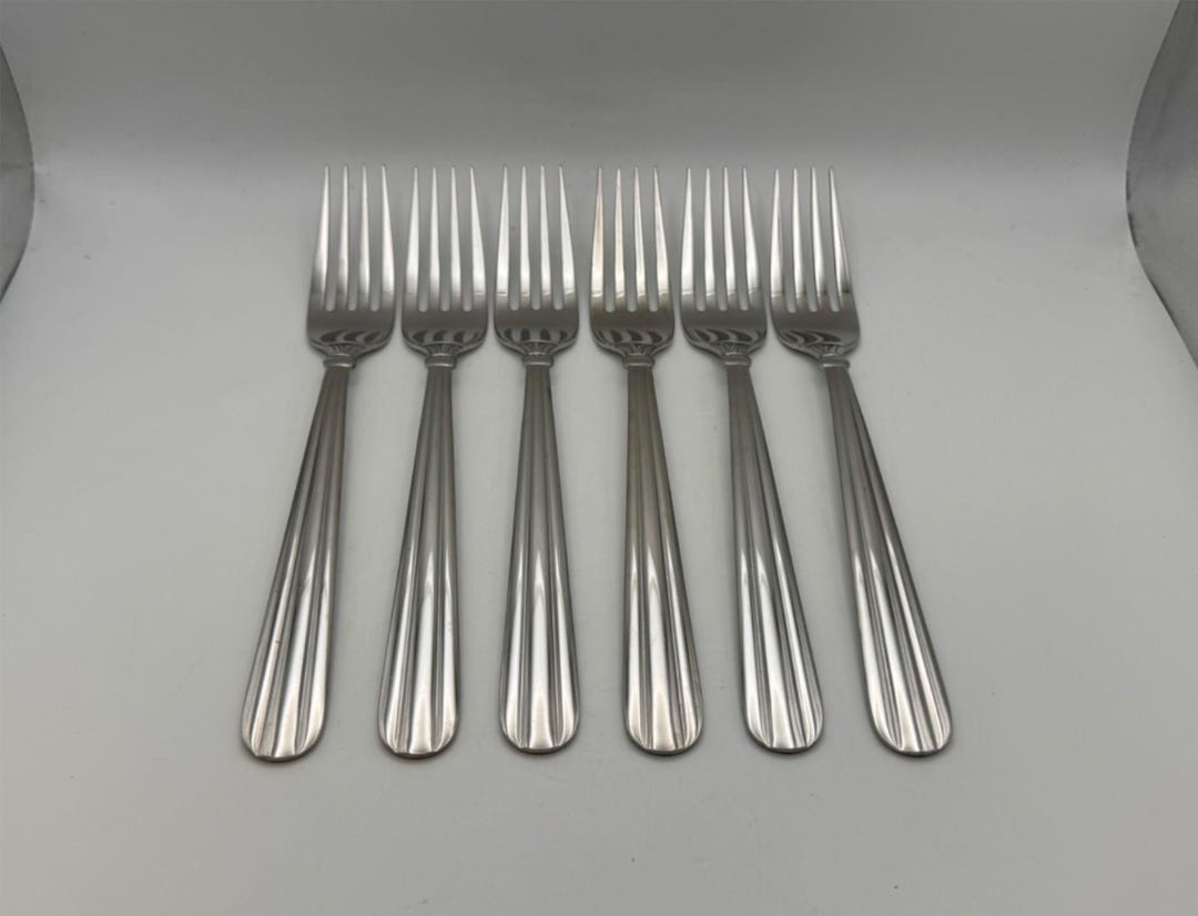 Set of 6 Oneida Stainless Steel UNITY Large Dinner Forks - Etsy