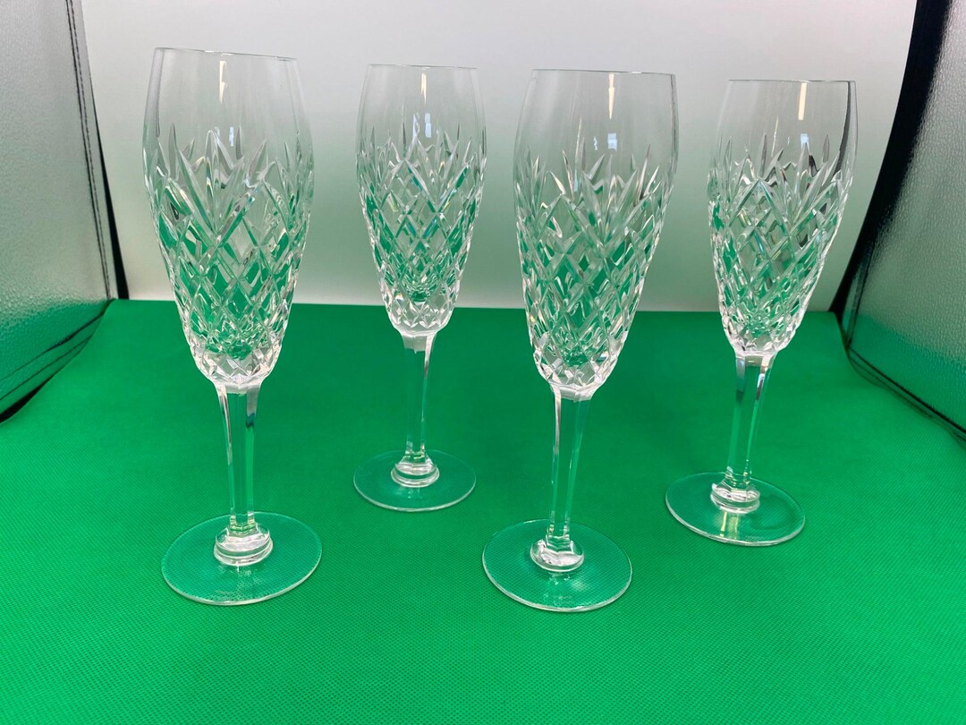Set of 4 Waterford Crystal MERANO Champagne Flutes / Glasses - Etsy