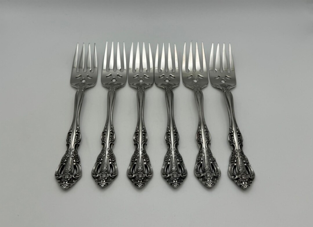 Set of 6 Oneida Stainless Steel MICHELANGELO Salad Forks - Etsy