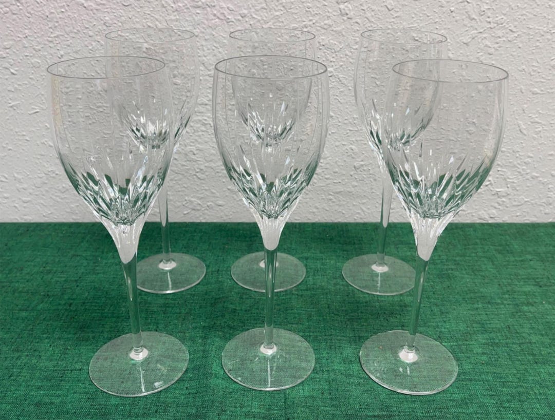 Set of 6 Mikasa Crystal PHOENIX Water Goblets Tall 9 1/4" - Etsy