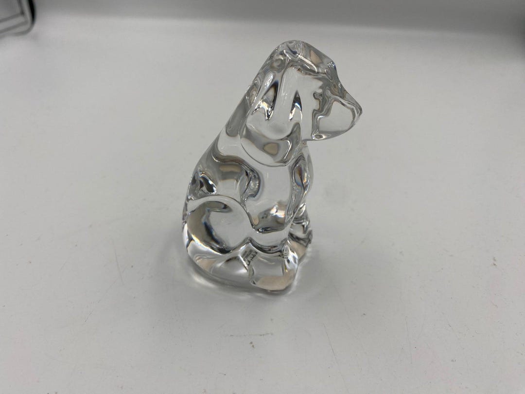 Baccarat Crystal BASSETT HOUND Dog Figurine Excellent Condition - Etsy