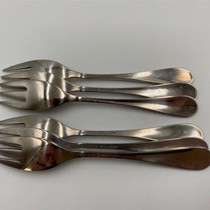 Set of 6 Oneida / Heirloom Stainless Steel OMNI Salad Forks - Etsy