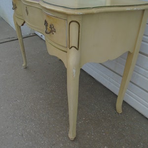 French Vanity Dressing Table Desk Country Provincial Mirror Cottage ...