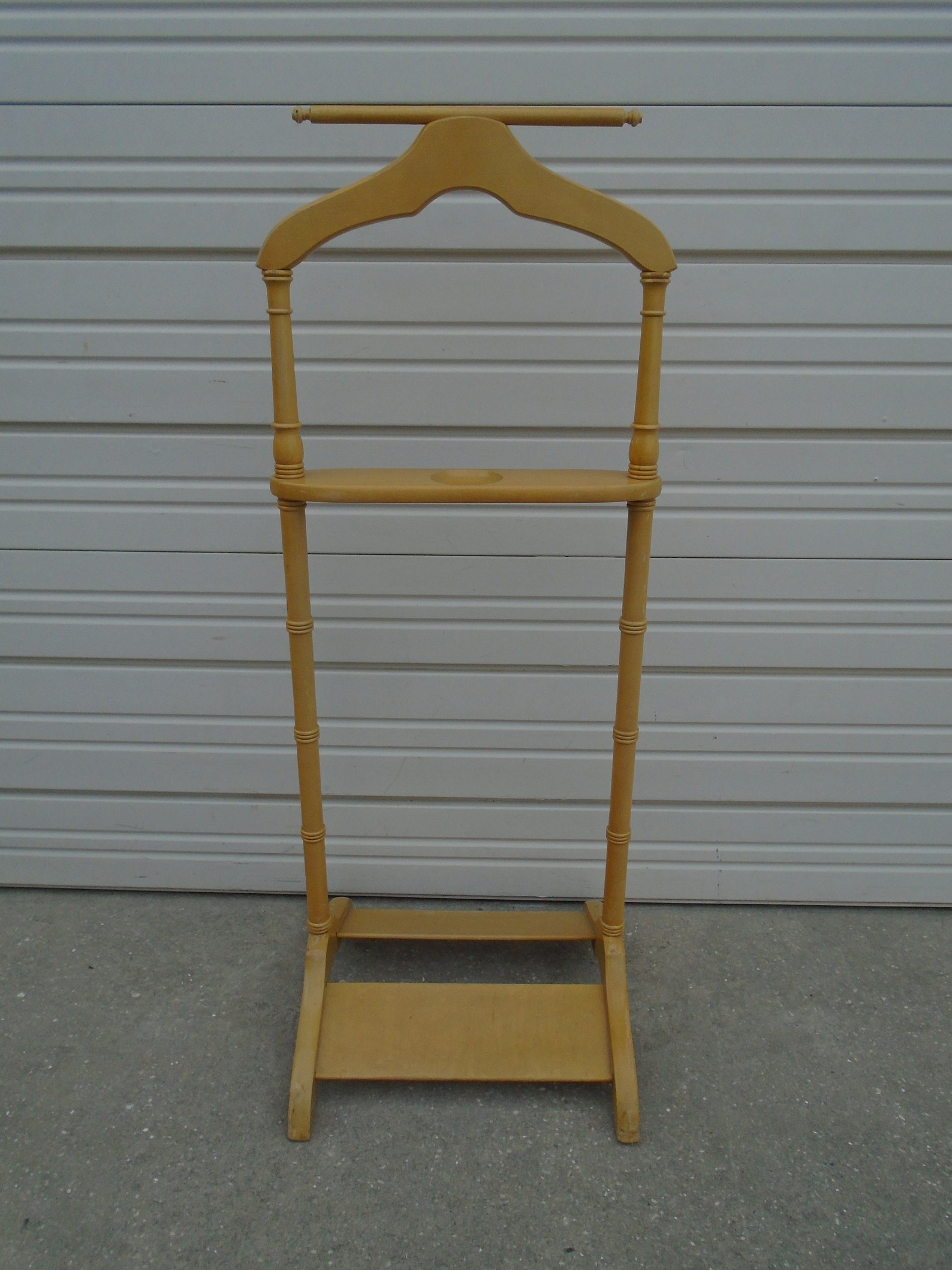 Faux Bamboo Suit Stand Valet Men's Butler Coat Hanger Jacket Rack Mid ...