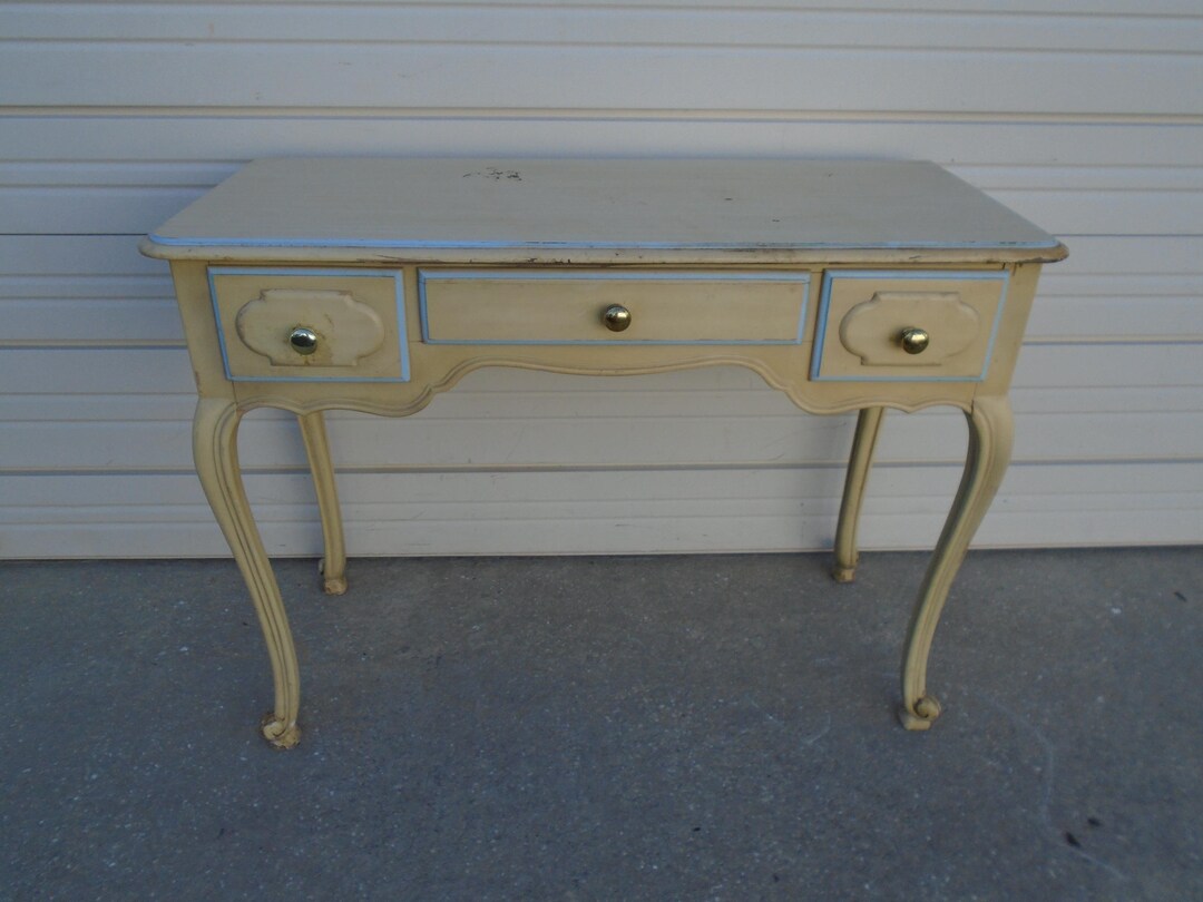 TLC Henry Link Vanity or Pencil Desk French Provincial Country Regency ...