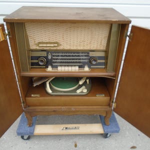 Vintage TELEFUNKEN Grand German Stereo Record Player Stereophonic ...
