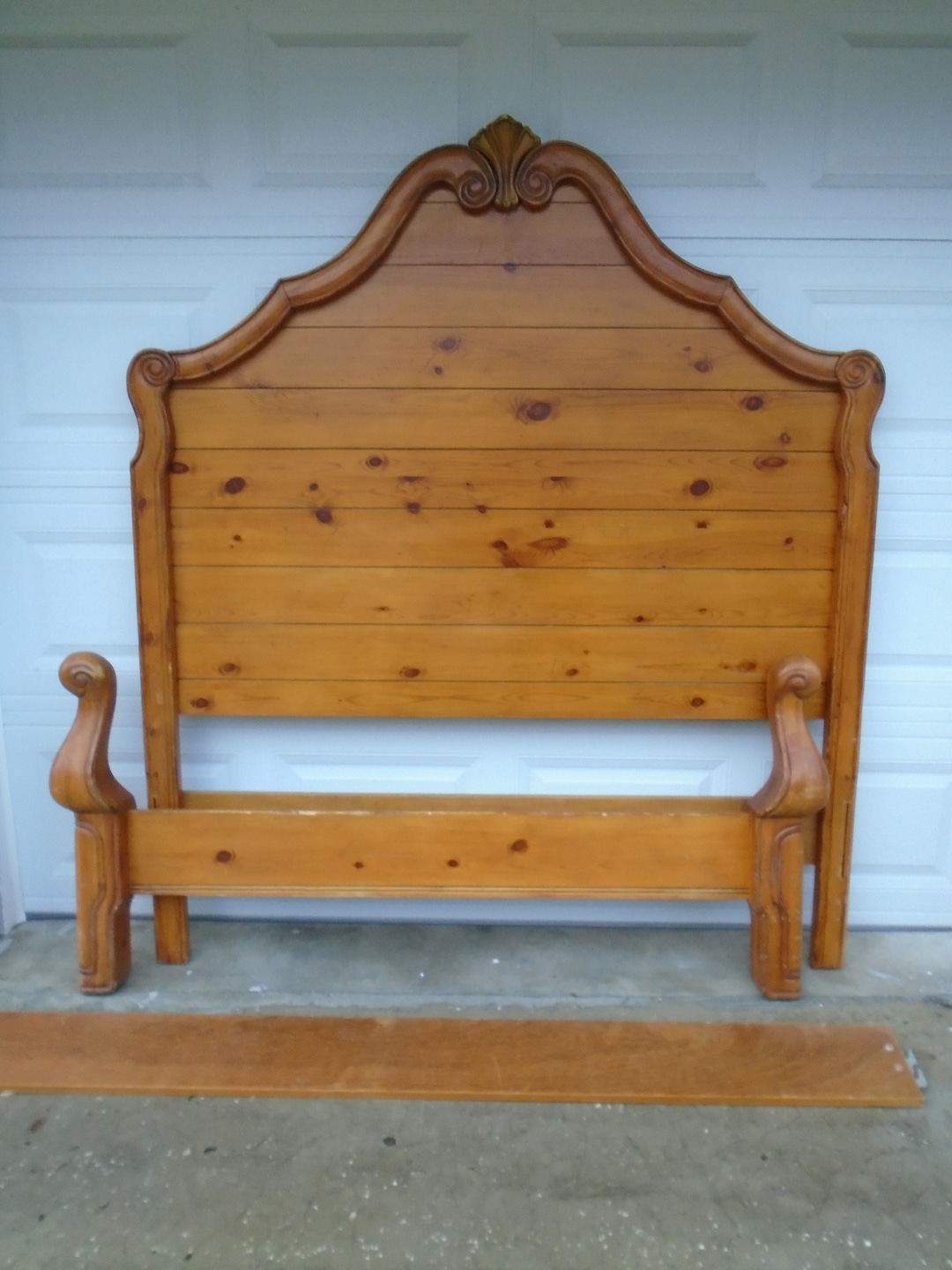 Queen Size TALL BED French Country Headboard Cottage Shabby Chic ...
