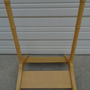 Faux Bamboo Suit Stand Valet Men's Butler Coat Hanger Jacket Rack Mid ...