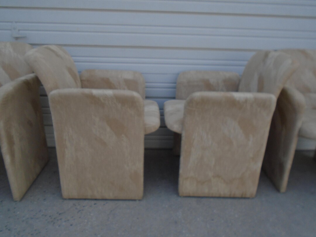 Set 4 Postmodern Arm Chairs Art Deco Hollywood Regency Modern ...
