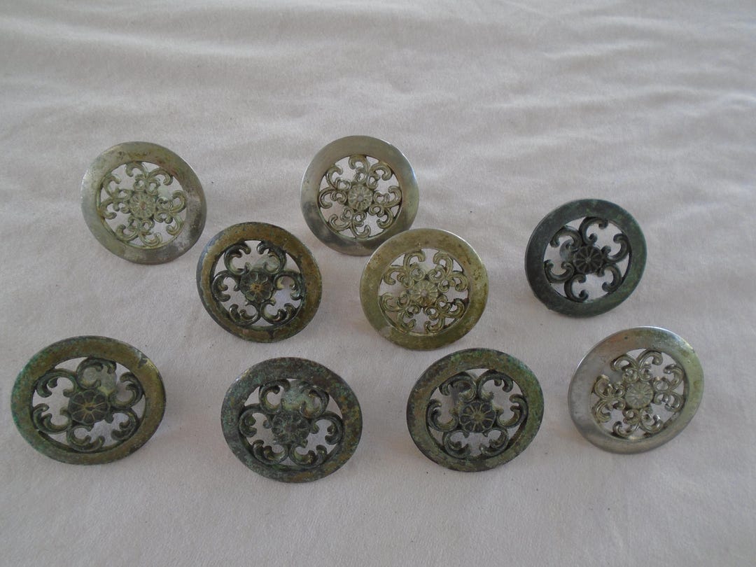 Lot 9 Filigree Cabinet Knobs Pull Handle Replacement Hardware Drawers ...