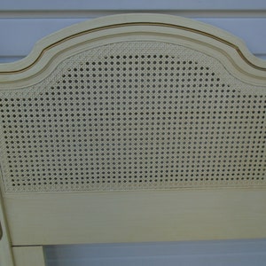 Queen Size Headboard French Henry Link Cane Wicker Country Provincial ...