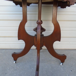 Oval Parlor Center Table Game Foyer French Country Eastlake Louis XVI ...