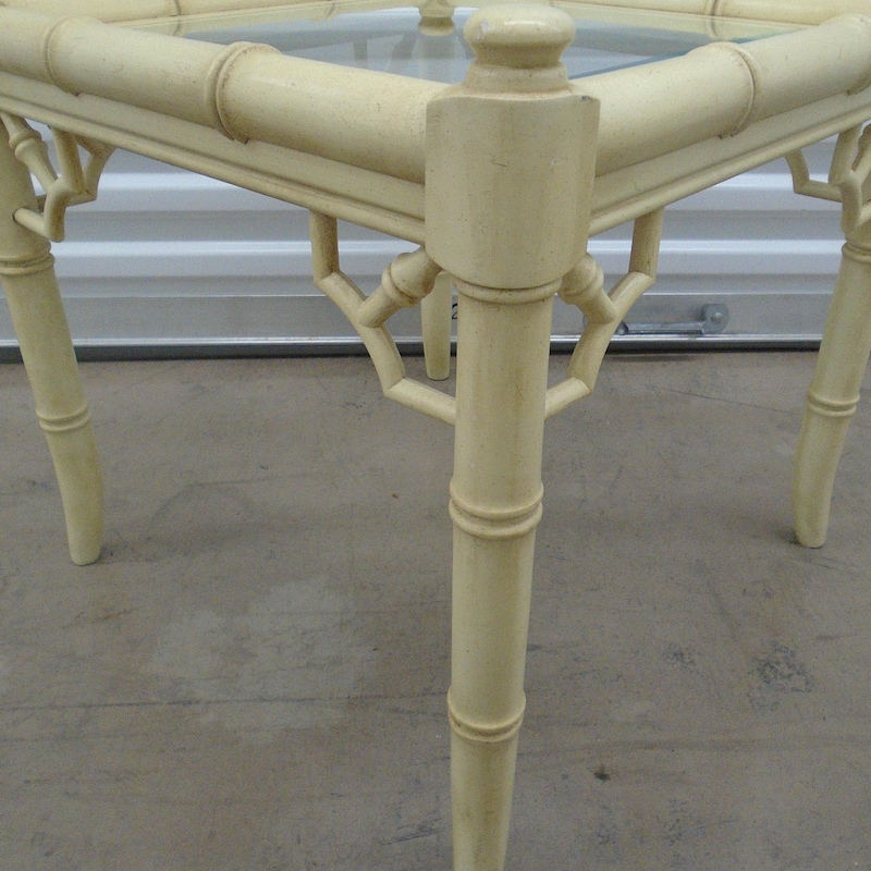 Bamboo Boho Side Table - Etsy