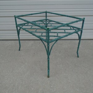 Rare Fretwork Faux Bamboo Metal End Table Phyllis Morris Kessler STY ...