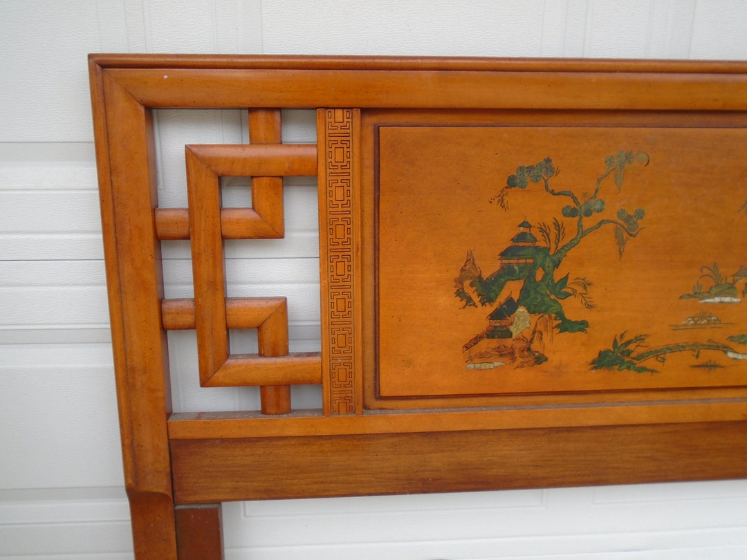 Fretwork Asian Queen Size Headboard Henry Link Mandarin Chinoiserie ...