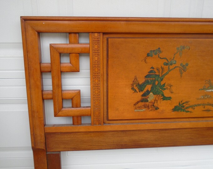 Fretwork Asian Queen Size Headboard Henry Link Mandarin Chinoiserie ...