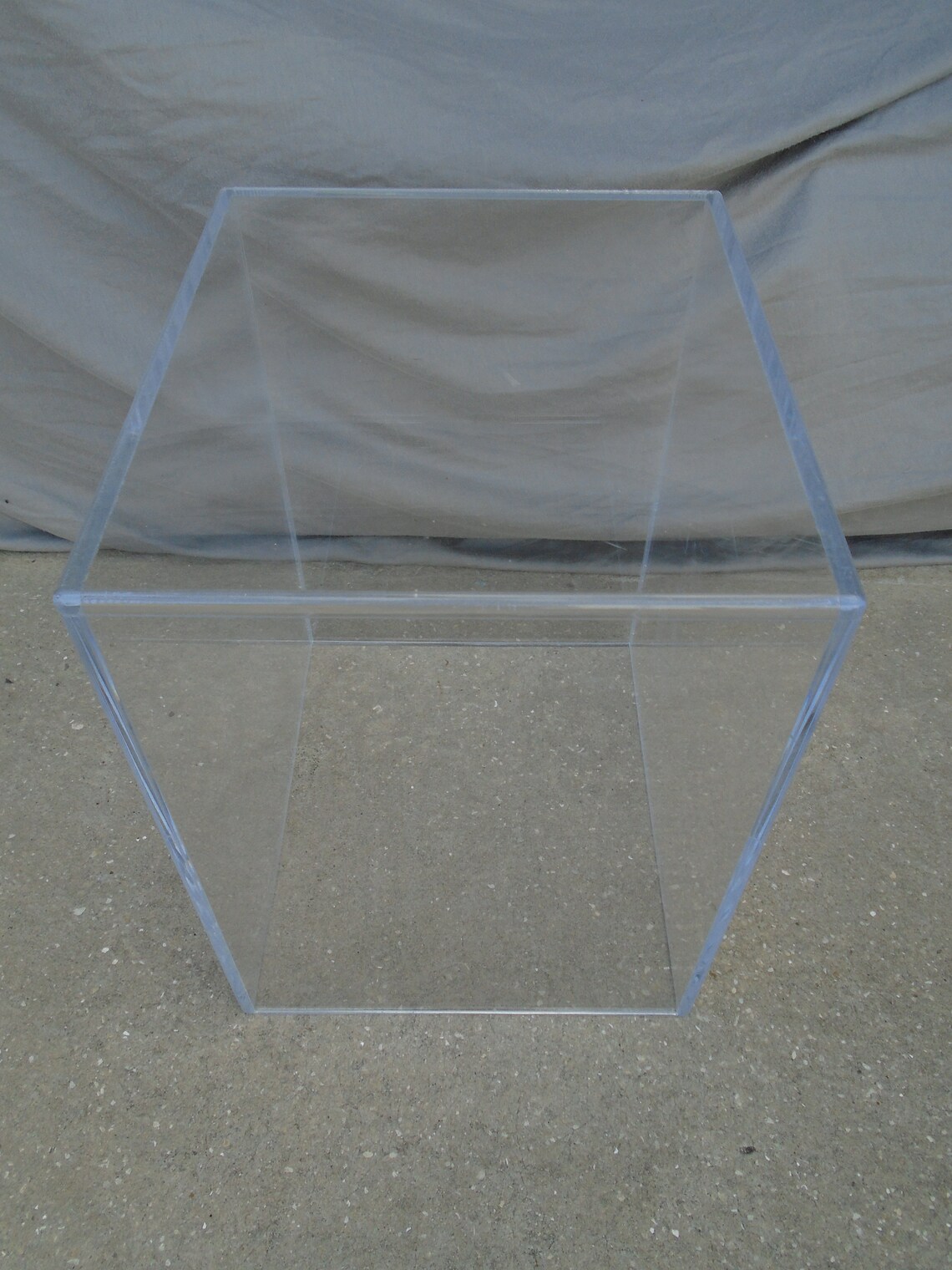 Lucite End Table Cube Pedestal Stand Plant Acrylic Mid Century - Etsy