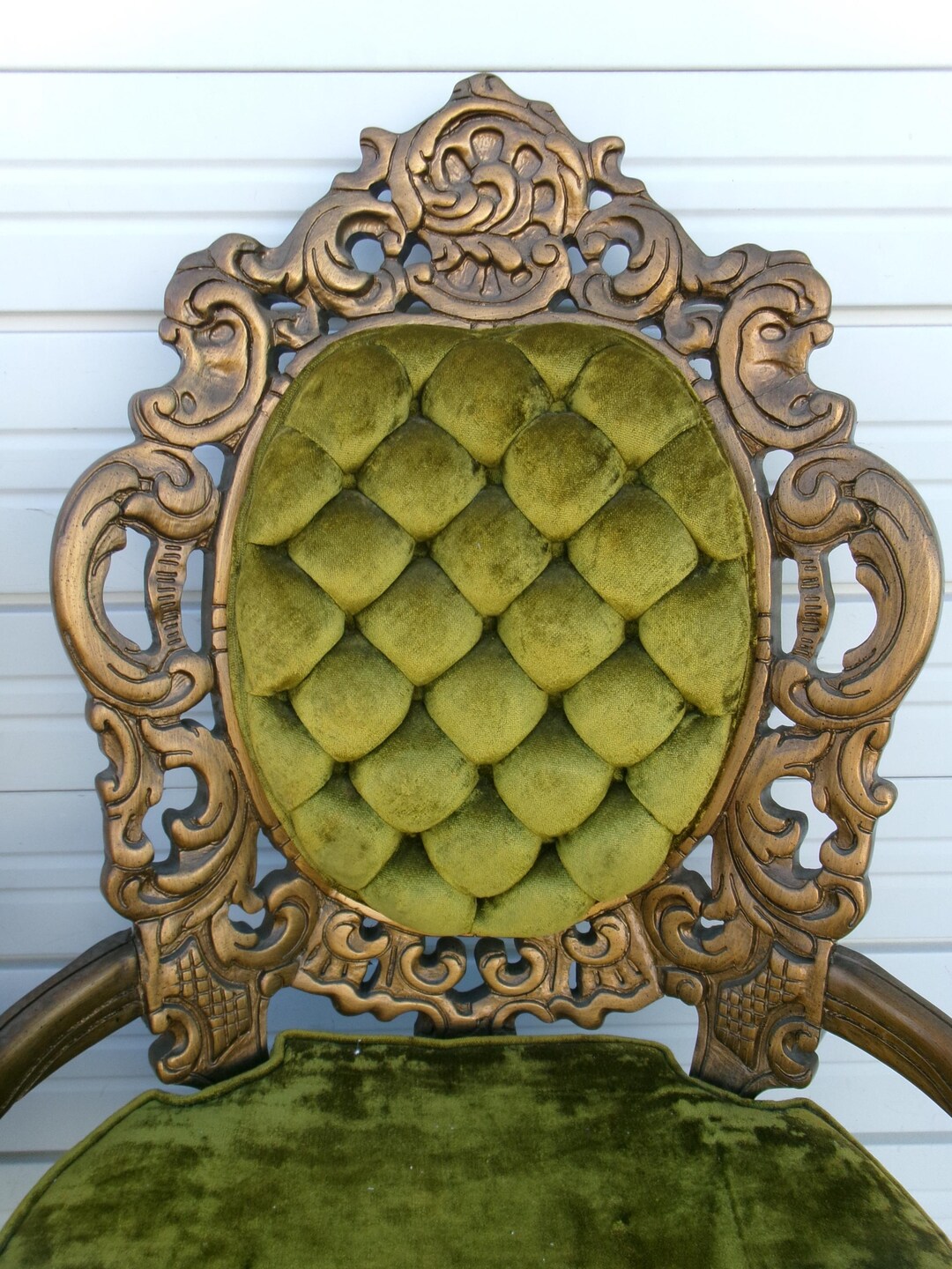 HOLD Ornate Set 2 Lounge Chairs French Louis XV Rococo Renaissance ...
