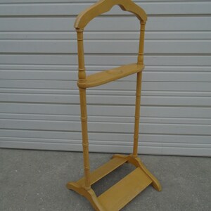 Faux Bamboo Suit Stand Valet Men's Butler Coat Hanger Jacket Rack Mid ...