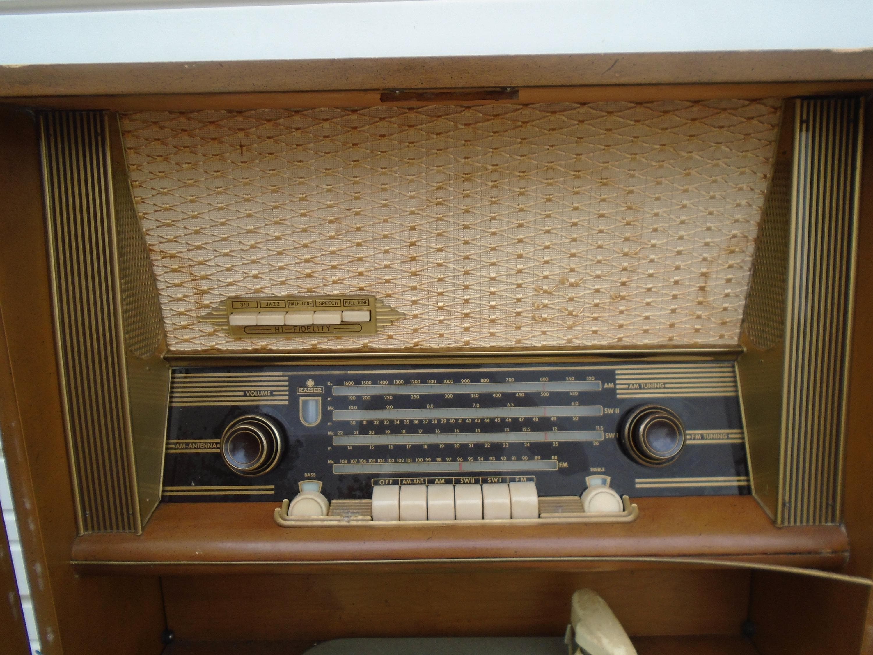 Vintage TELEFUNKEN Grand German Stereo Record Player Stereophonic ...