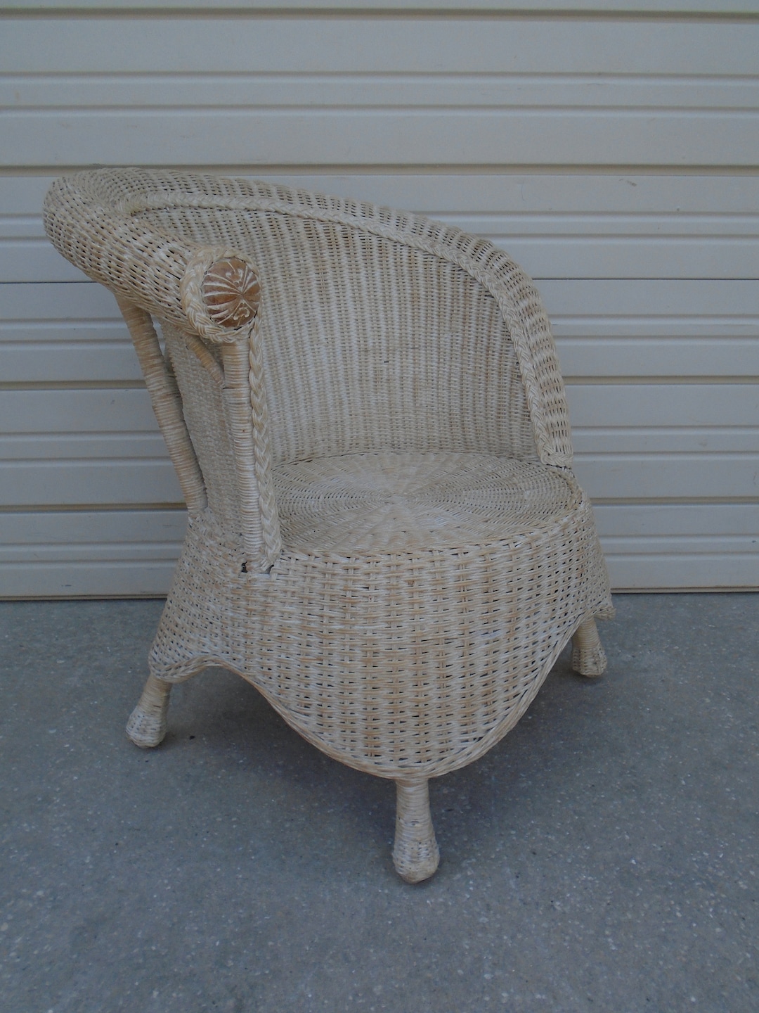 Pier 1 Wicker Chair Asymmetrical Back Cottage Jamaica Imports One ...