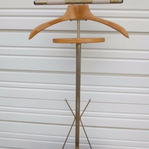 Vtg Suit Stand Valet Men's Butler Coat Hanger Jacket Rack Mid-century ...