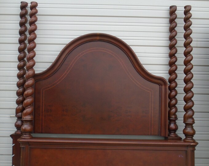 Four Poster King Size BED Twisted Poles Posts Canopy French Louis XVI ...