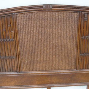 Tall Modern King Size Headboard Tropical Bamboo Rattan Pelican Reef ...