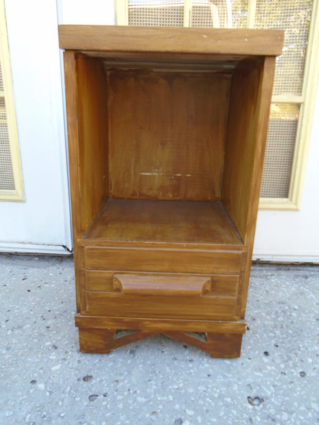 Tall Nightstand Narrow Cabin Rustic Lodge Log Cabin French Country Farm ...