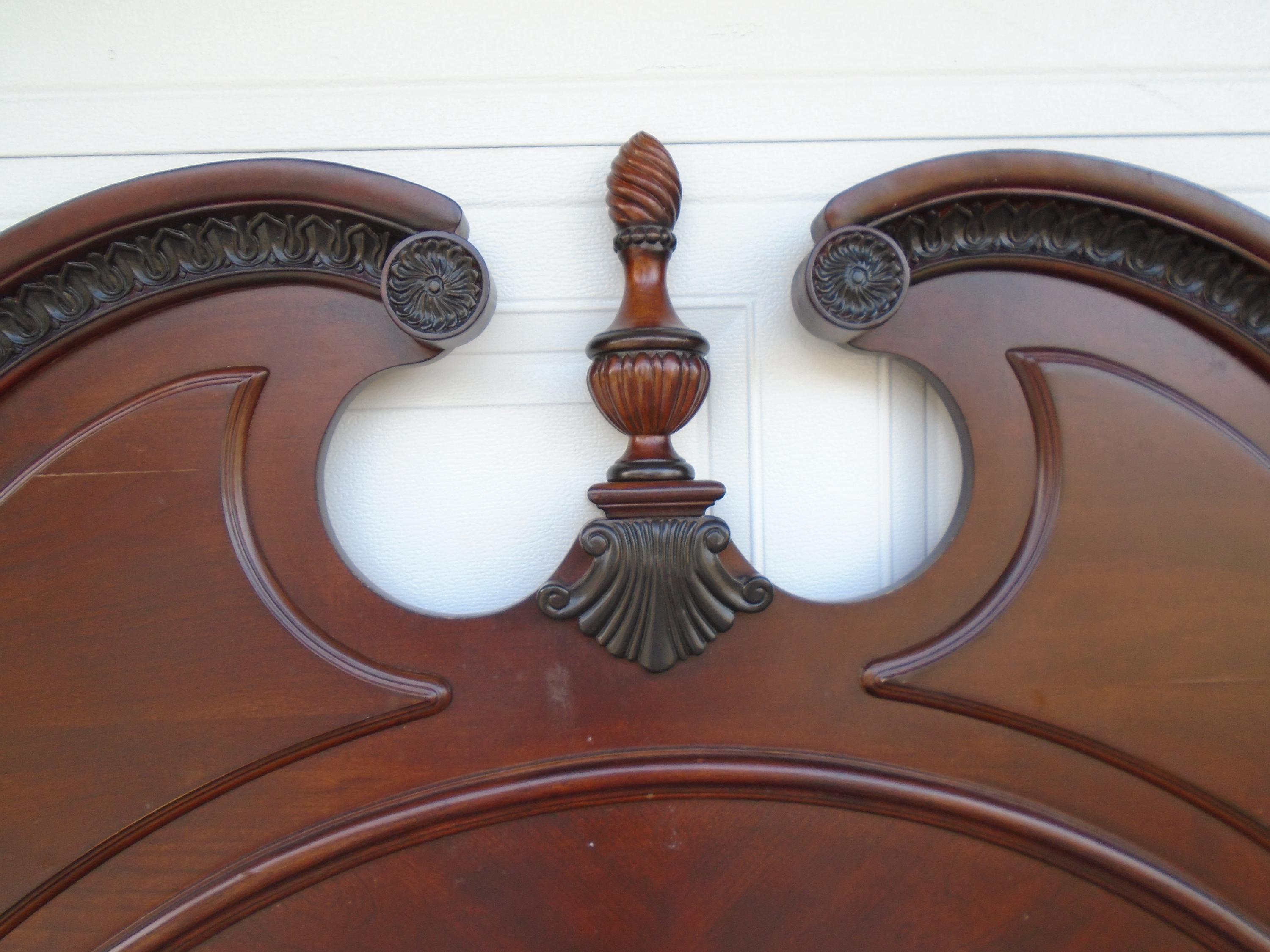 Poster French Chippendale Queen Size BED Regency English Colonial ...