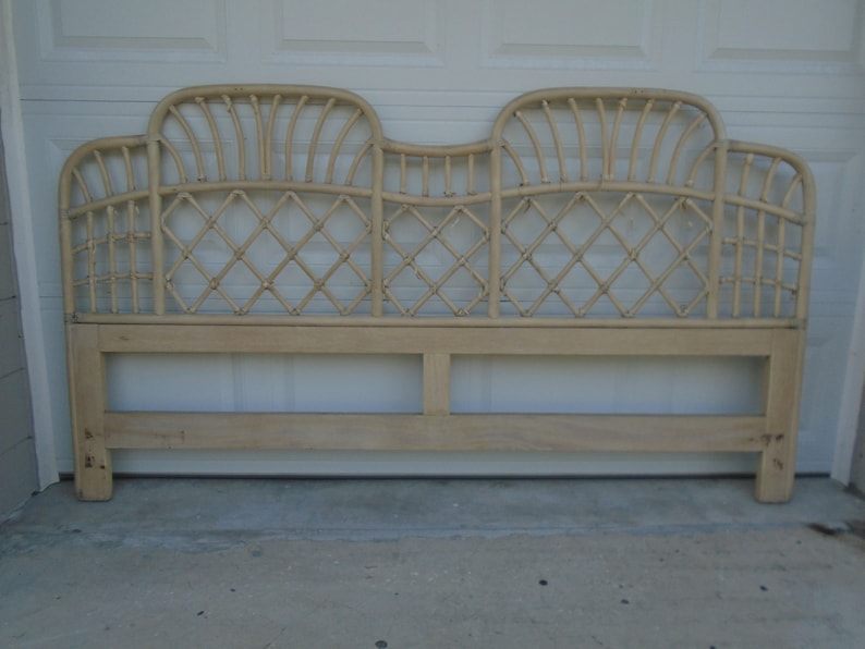 TLC Bamboo King Size Headboard Ficks Reed STY Rattan Hollywood - Etsy